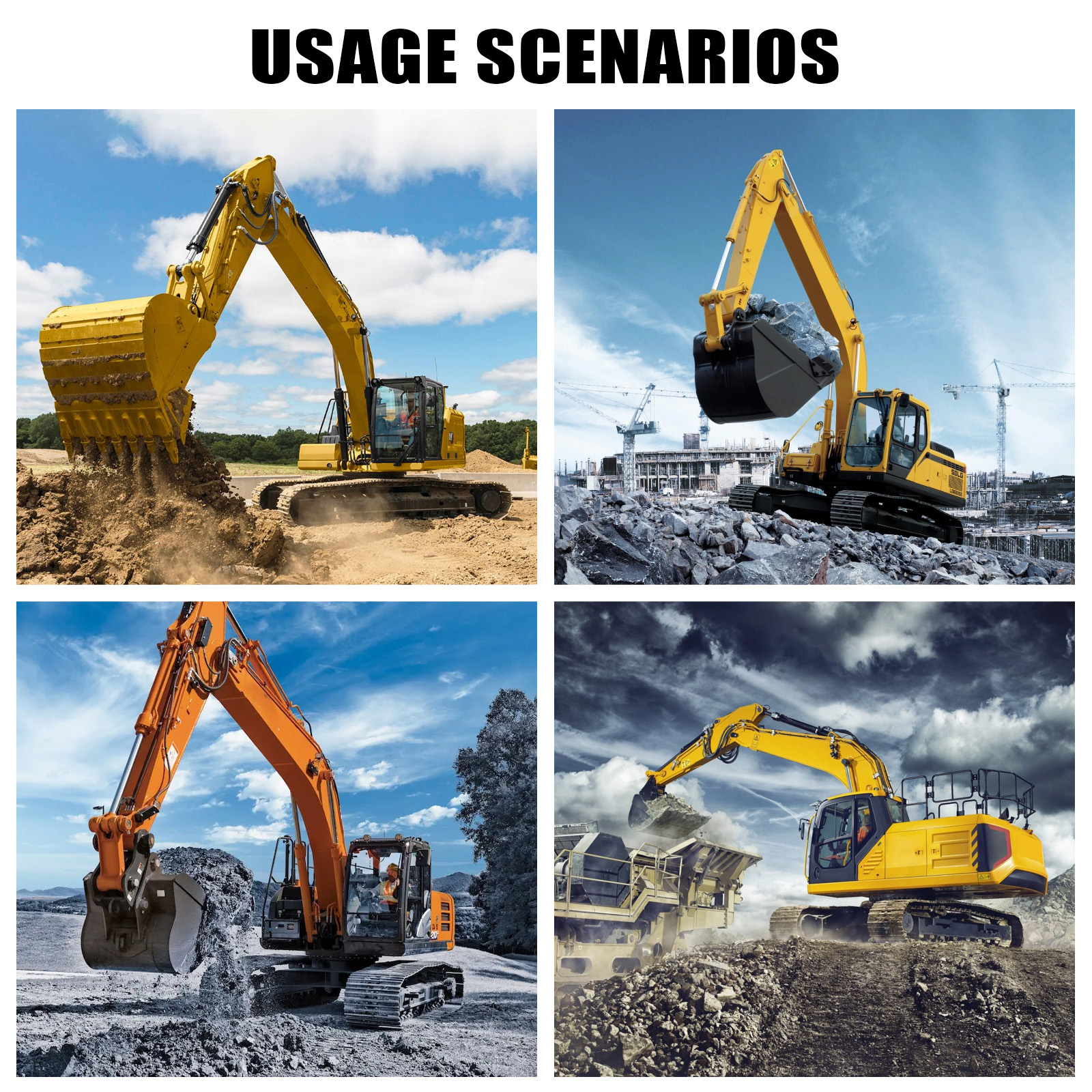 Construction 15ton excavators can be customized with brand and cab with ...