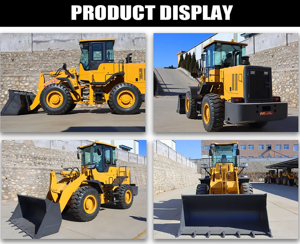Loading front backhoe loader wheel loader diesel 3 tons tractor ...